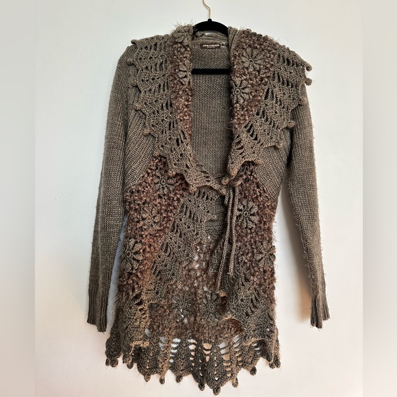 John Fashion | Sweaters | John Fashion Knit Crochet Open Weave | Poshmark